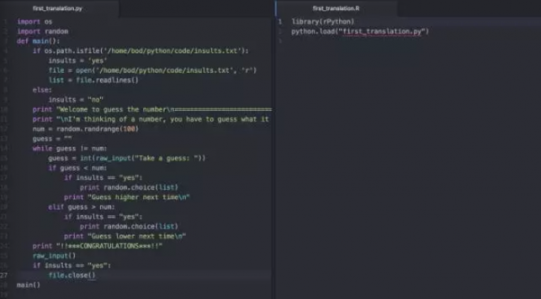 PolYamoR的简介：Python和R之间的双向翻译器 - Data Application Lab