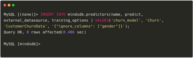 数据分析新工具MindsDB-用SQL预测用户流失 - Data Application Lab