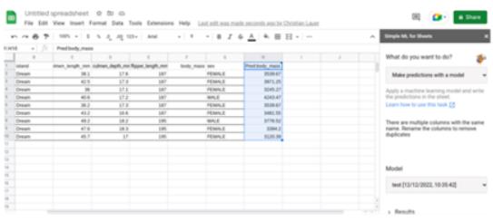 Google Sheets引入简易ML（机器学习） - Data Application Lab